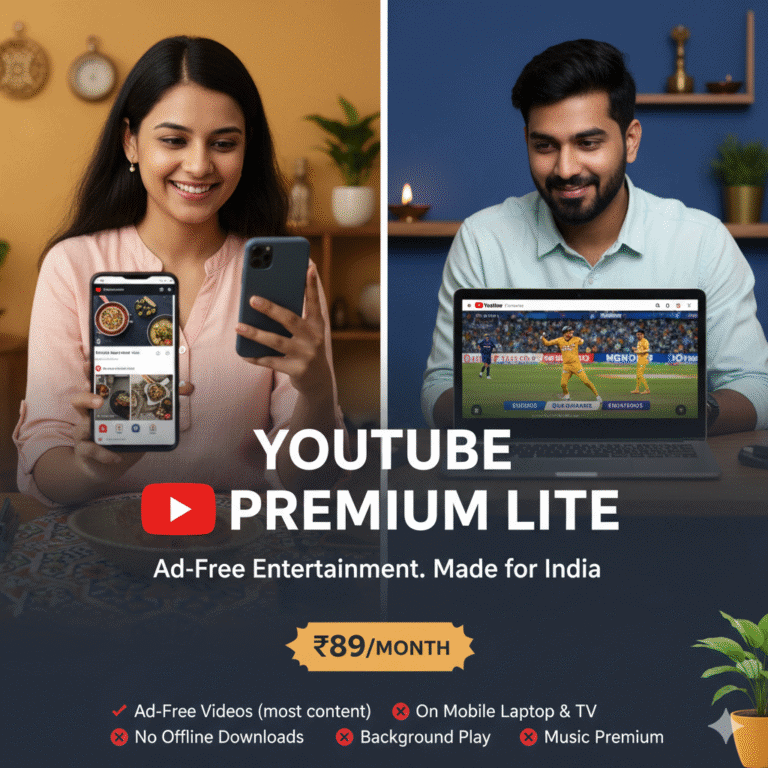 YouTube Premium Lite Launch in India - SugerMint.in